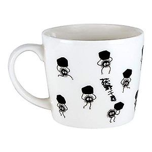 Studio Ghibli via Bluefin Benelic Spirited Away Mysterious Color Changing Teacup Mug with No Face and Soots White, Approx. 3"