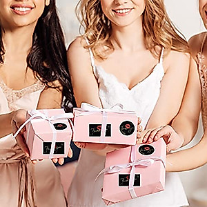 Zonon 600 Pcs Red Lip Thank You Cards and Stickers Set, 500 Pcs Thank You Round Sticker Kiss Envelope Seal 100 Pcs Kiss Appreciation Card, Thank You Roll Label and Card for Christmas Valentines Gift