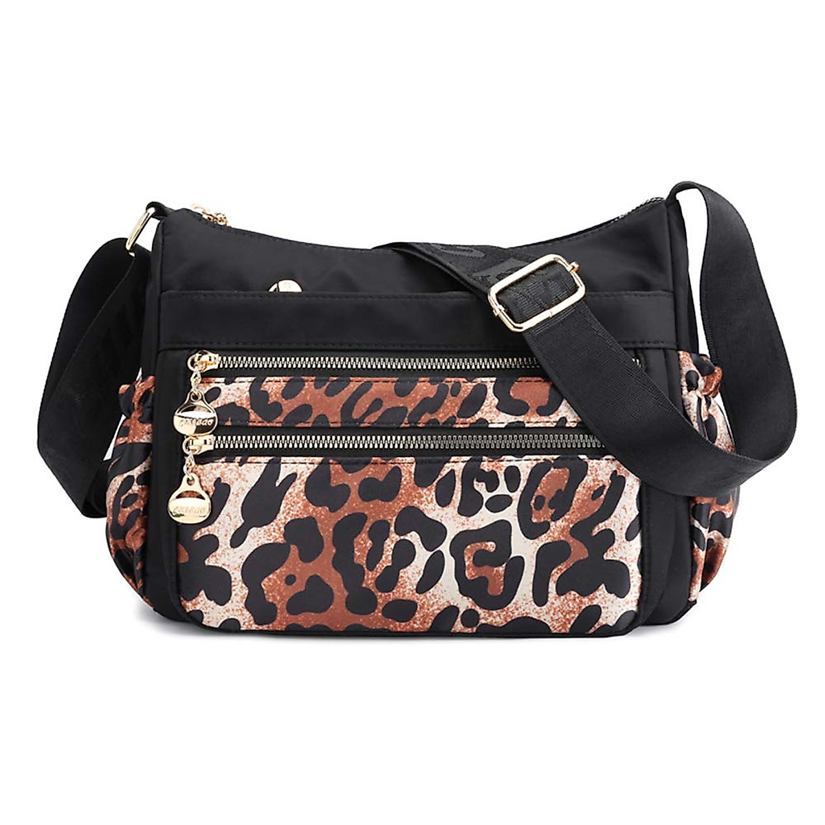 Collsants Small Nylon Crossbody Bag Everyday Purse for Women Travel Shoulder Bag Multi Pocket (zb)