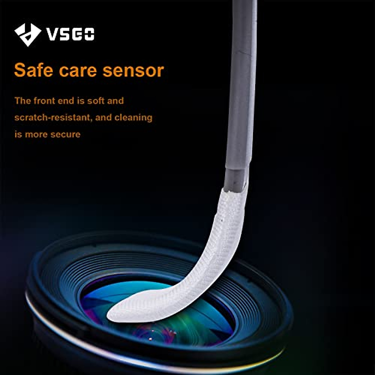 VSGO VS-S03E New Full Frame Camera Cleaning Kit 12pcs Sensor Cleaning Swab and 10ml Cleaner for Sony Nikon Canon FF CCD CMOS Clean