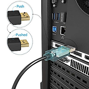 4K Mini DisplayPort to DisplayPort Cable (Mini-DP to DP) – 15ft – with Special A.I.S. Shielding in The Connector, Mini-DP/Thunderbolt 1 & 2 for PC, Laptop & Mac by CableDirect