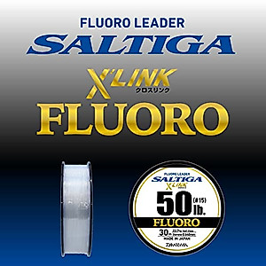 Daiwa Saltiga Fluoro Leader Cross Link 98.6 ft (30 m), 60 lb (#18), Natural