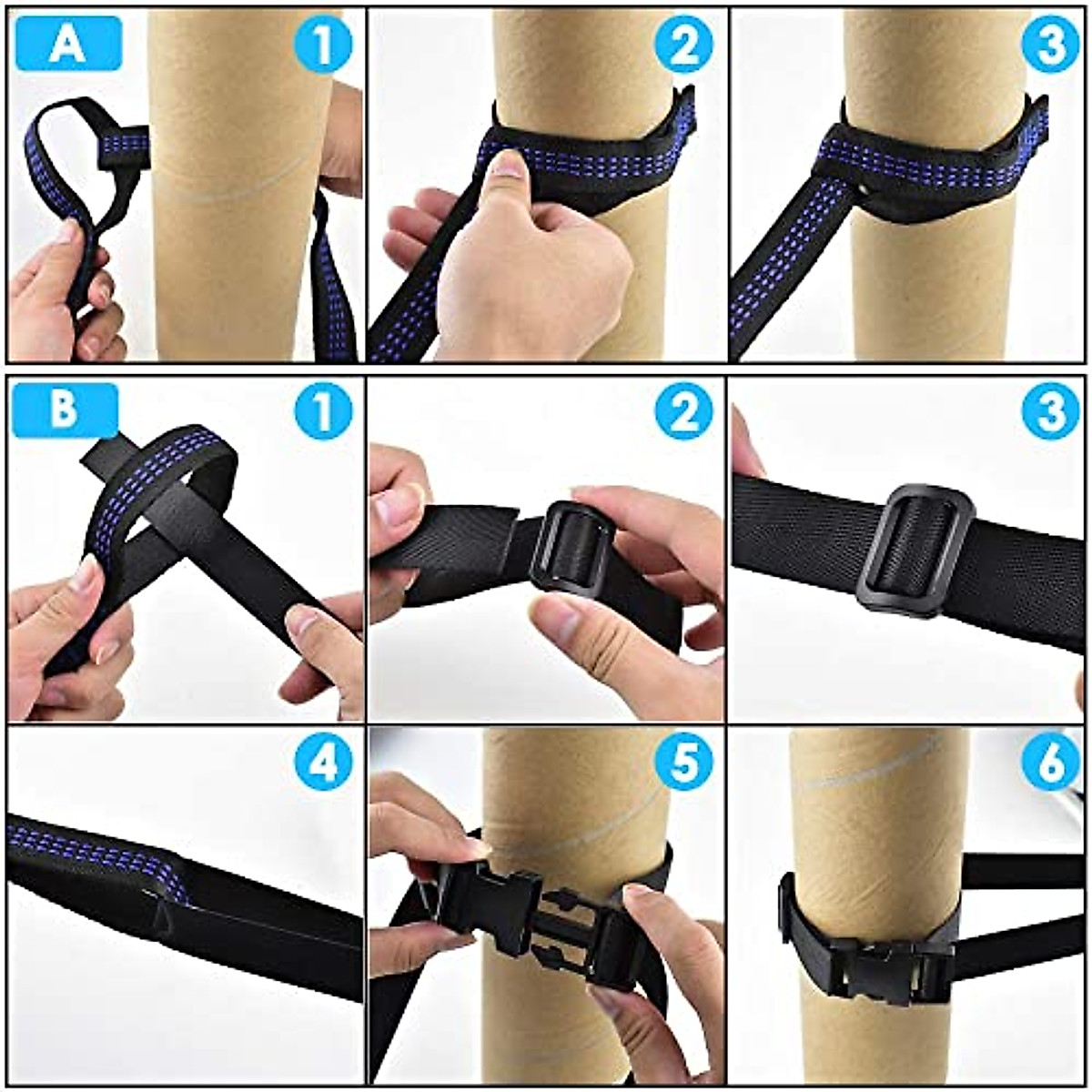 BROTOU Hammock Straps, 10ft Hammock Straps for Trees, with 10 Hooks and 5ft Extension, 600 LBS Heavy Duty Camping Hammock Accessories Set for Hanging Outdoor Camping Equipment