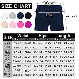 Resinta 8 Pack Girls Bike Cartwheel Shorts Toddler Under Dress Dance Short Kids Biker Safety Shorts Multi-Color 8Y-10Y