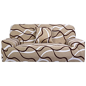 uxcell Stretch Sofa Slipcover Elastic Sofa Cover Chair Furniture Slipcovers Washable Floral Couch Cover, Medium