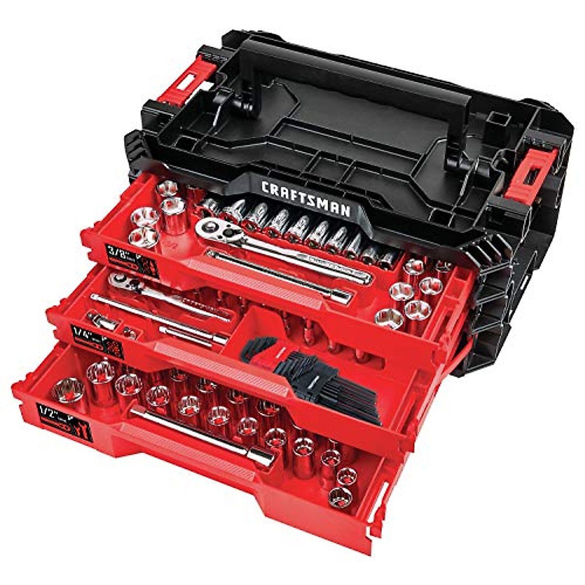 CRAFTSMAN Mechanics Tools Kit with 3 Drawer Box, 216-Piece (CMMT99206)