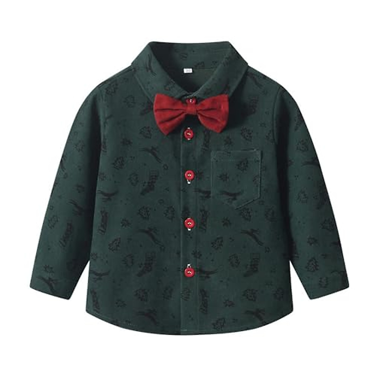 Toddler Boys Christmas Suit Long Sleeve T Shirt Tops Pants Child Kids Gentleman Outfits Baby Jackets 3 (B, 9-10 Years)