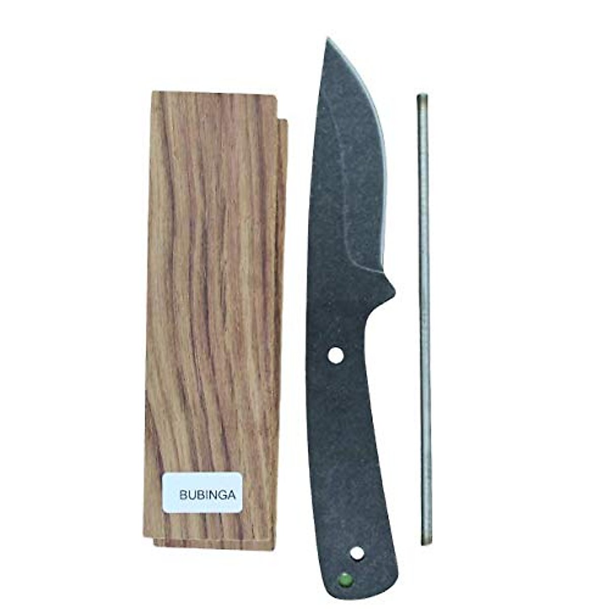Payne Bros Custom Knives HOOK’S DROP POINT SKINNER KIT- STONEWASHED – SW510 - KNIFE MAKING - KNIFE KIT (BUBINGA)