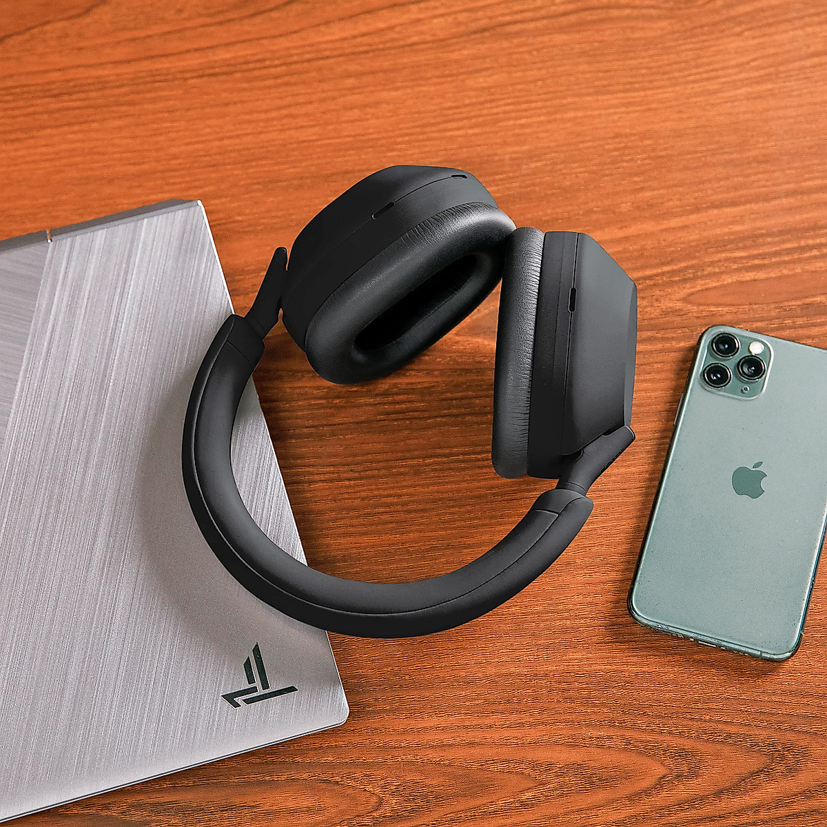 WC Wicked Cushions Extra Thick Earpads for Sony XM5 - Soft PU Leather Cushions, Luxurious Noise Isolating Memory Foam, Added Thickness | Black