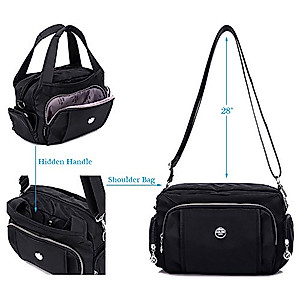 Collsants Crossbody Bag for Women Tote Shoulder Handbag Everyday Purse Lightweight Nylon Water Resistant