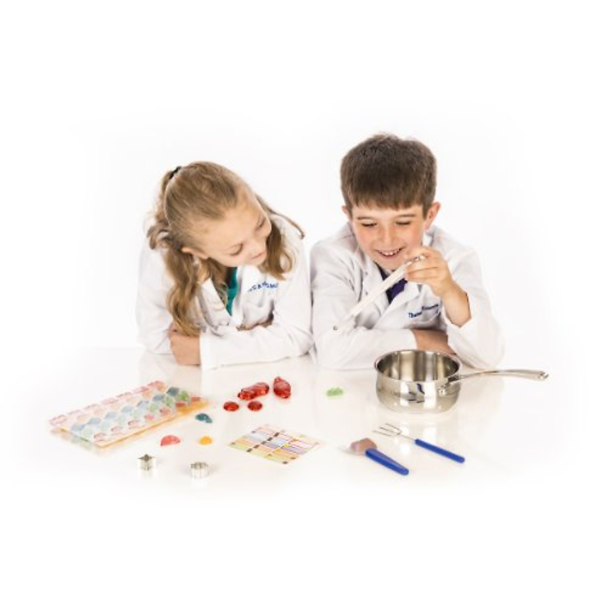 Thames & Kosmos Candy Chemistry | Science Kit | Rock Candy, Chocolates, Gummy Bears, Wintergreen Candies | 48 Page Full-Color Manual | Ages 10+ | Learn Chemistry, Have Fun | Cooking Science