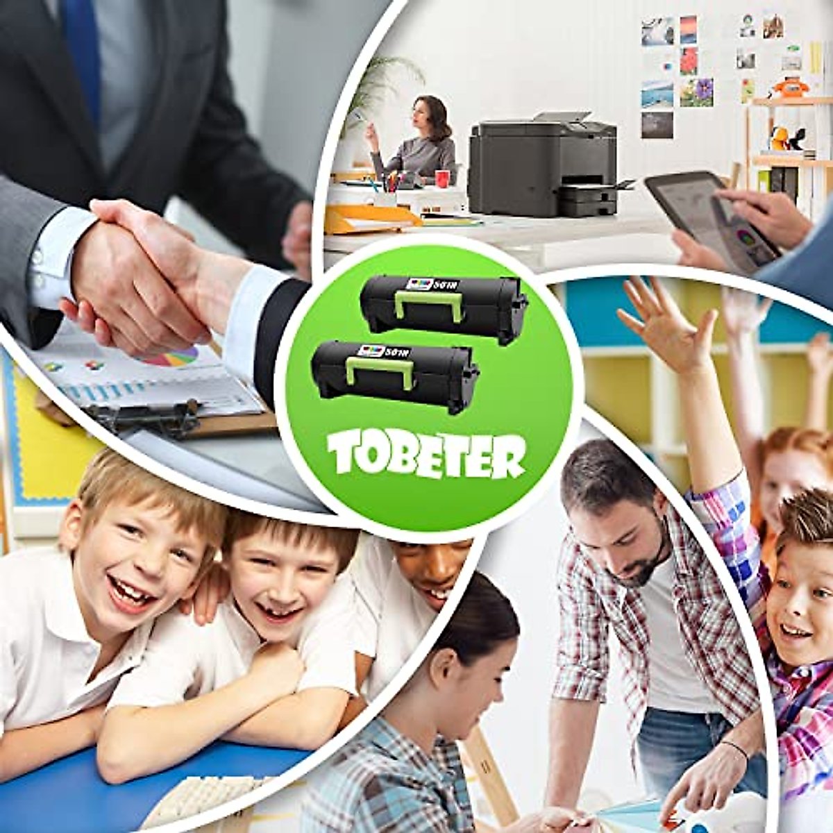 ToBeter Remanufactured 501H 50F1H00 High Yield Toner Cartridge for Lexmark MS310 MS312 MS315 MS410 MS415 MS510 MS610, MS310dn MS312dn MS315dn MS410dn MS415dn MS510dn Printer (up to 5,000 Pages)
