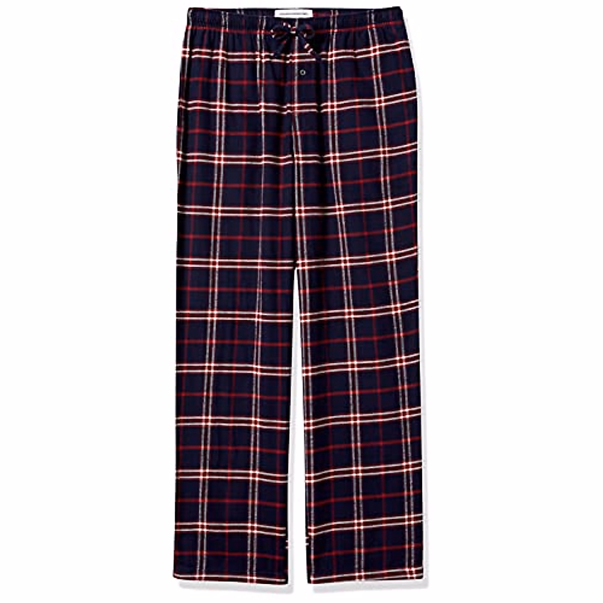 Amazon Essentials Men's Flannel Pajama Pant (Available in Big & Tall), Navy/Red, Plaid, Large