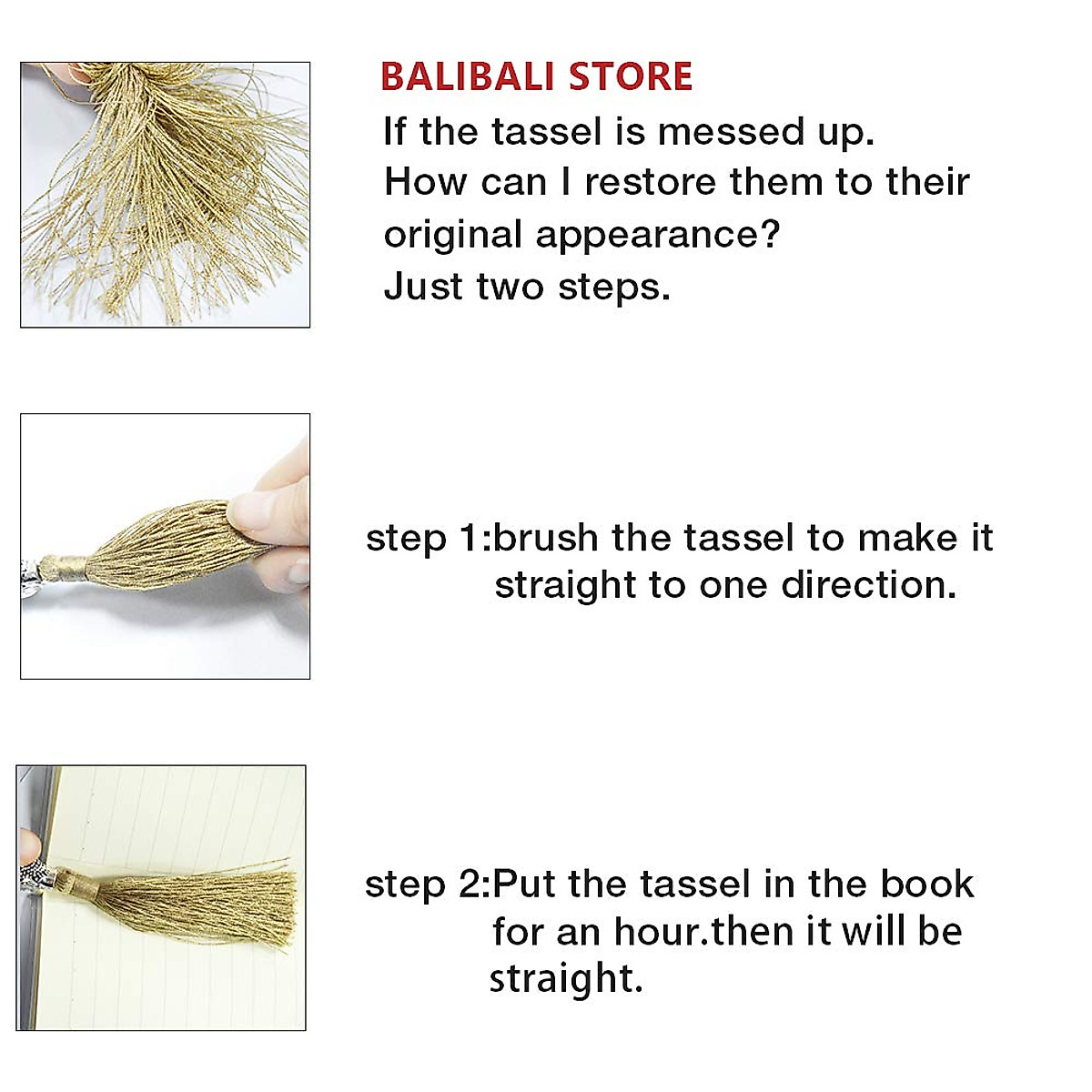 BALIBALI 6MM Mala Beads Necklace Natural Stone Meditation Statement Necklace Japa Yoga Rosary Prayer Charm Beaded Tassel Necklace