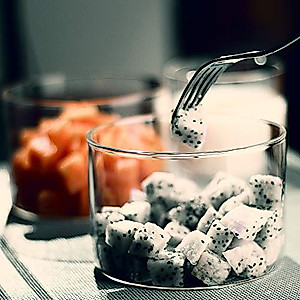 LUXU Glass Salad Bowl Set of 3 Glass,1 of 46OZ Salad Bowl,1 of 29 OZ Mixing bowl,1 of 15 OZ Fruit Bowl