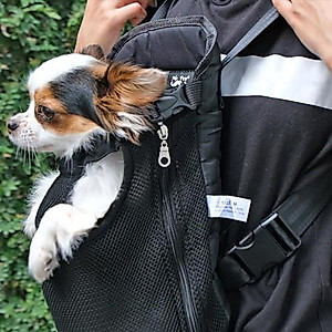 Mr. Pen- Pet Adjustable Dog Carrier Backpacks, Hiking Travel Backpack, Puppy Backpack, Dog Front Carrier