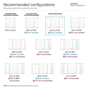 Munchkin® Baby Gate Extension, White, 2.75", Model MK0079