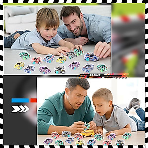 Hooqict 36 Pcs Mini Pull Back Car for Boys 4-8 Years Old Racing Car Party Favors Bulk Kids Car Set for Classroom Prizes, Treasure Box Toys, Goodie Bag Stuffers and Pinata Fillers