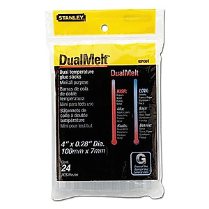 Stanley Hand Tools GS10DT Mini Dualmelt Glue Sticks 24 Count