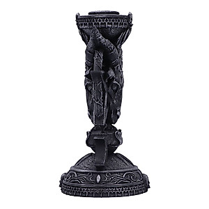 Nemesis Now Baphomet Candle Holder, Occult Decor, Hand-Painted Resin, Pentagram Base, 15.5cm