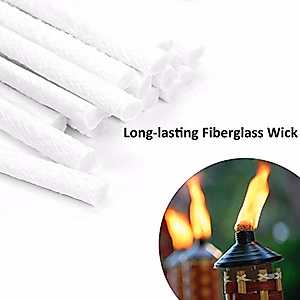 Torch Replacement Canisters Set, AWSOM Bamboo Torch Fuel Can,Long-Last, Easy Refill for Tiki Outdoor Bamboo Torch,Tabletop Torch Canister 12fl.oz, 4 PACK