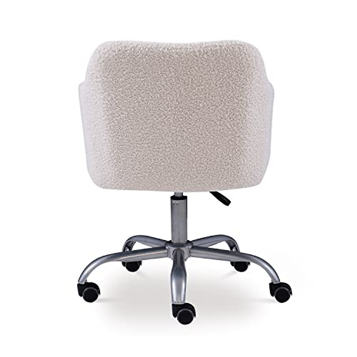 Linon Home Decor Products Linon Brooklyn Sherpa Office Chair, Ivory