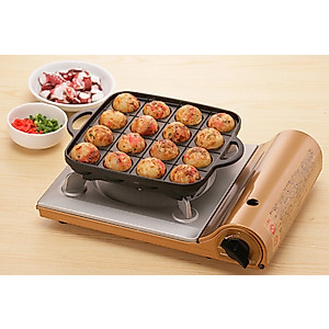 Iwatani Takoyaki Grill Pan , Medium, Black