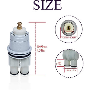 RP46074 Shower Universal Valve Cartridge Assembly for Delta Shower and Tub 13/14 Series Faucet, Replacement Part for Delta Monitor Cartridge, 2 Packs