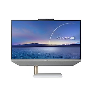 ASUS Zen AiO 24, 23.8” FHD Touchscreen Display, AMD Ryzen 7 5825U Processor, 16GB DDR4 RAM, 512GB SSD, Windows 11 Home, Kensington Lock, Wireless Keyboard andMouse Included, White, M5401WYA-DH704T