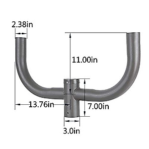 NEW SOONLED Bullhorn Bracket for 2 Lights In 2 3/8 Inch Slip Fitter For LED Street Light And Parking Lot Light