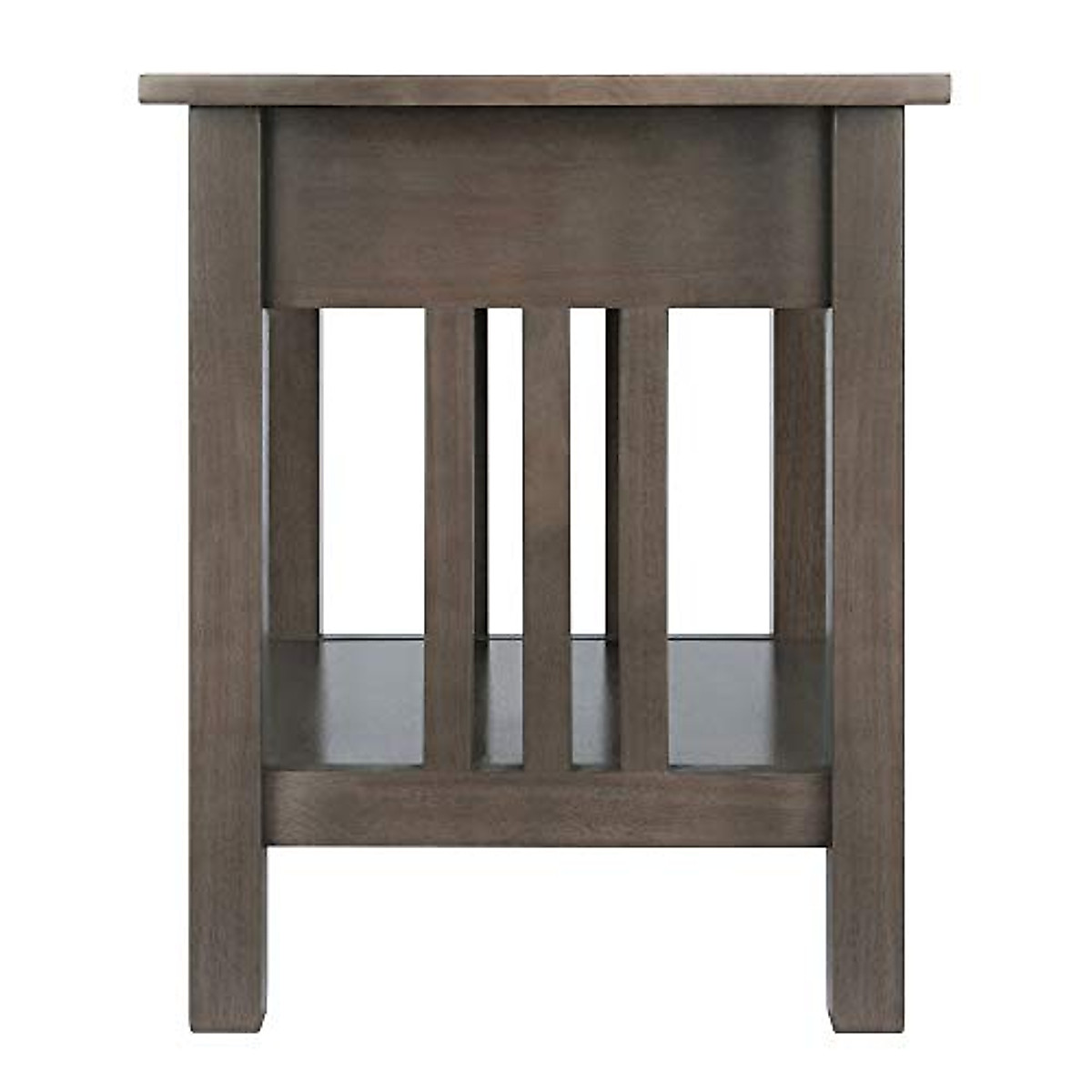 Winsome Stafford Occasional Table, Oyster Gray 19.92 x 18.98 x 22.05