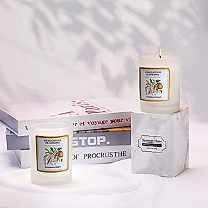 Scented Candle Freesia&English Pear Premium Aroma Candle, Candles for Home Scented Smoke-Free jar Candle