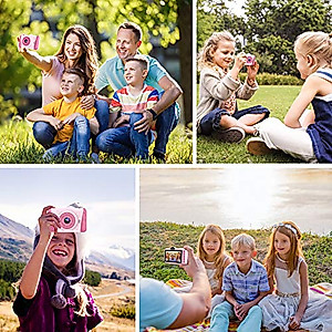 Coolwill Kids Camera for Girls and Boys, 12MP Kids Digital Camera with 3.5'' Large Screen & 8X Digital Zoom, Children's Birthday Gifts Camera for Kids Age 3 4 5 6 7 8 9 10 with 32G TF Card
