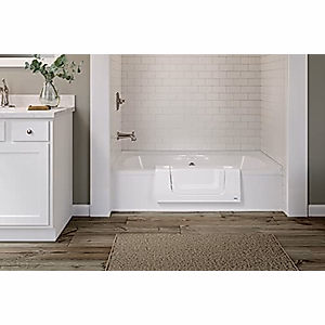CleanCut Convertible Bathtub Accessibility Kit - Convert Existing Tub to Walk-In Tub (White, Size Large)