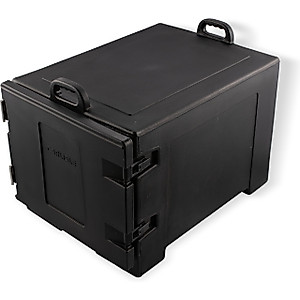 CFS TC1826N03 Cateraide Polyethylene Sheet Pan and Tray Carrier, 28-3/4" Length x 21" Width x 22.12" Height, Black