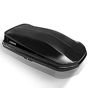 Cargo Box Waterproof Rooftop Cargo Carrier with Car Trunk Organizer Heavy Duty Roof Storage Box Hard Shell Rooftop Cargo Carrier Box Lockable Roof Luggage Storage Case 14 Cubic Feet (Black)