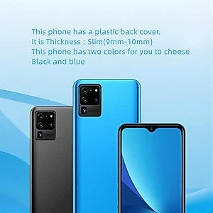 aderroo 6.52in Screen,H314 Unlocked Cell Phone，1G RAM, 8G ROM，Supports 3GWCDMA : 850/2100MHZ SIM Card Frequency Band，Front and Rear Camera ，Android Smartphone（Blue）