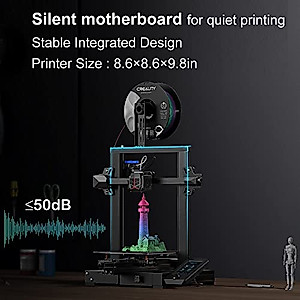 Official 3D Printer CREALITY Ender 3 v2 Neo New Upgrade Version with CR-touch Auto Leveling 95% Pre-Installed Resume Printing and Metal Extruder New 4.3'' Screen 3 steps to assemble,220×220×250mm