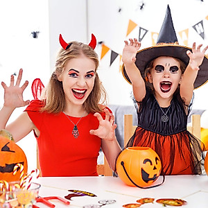 Hicarer 80 Pieces Halloween Charms Pendants Antique Silver Pendants Halloween Jewelry Making Accessory for DIY Necklace Bracelet