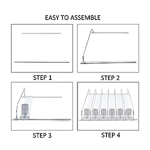 Refrigerator Soda Can Organizer, Width Strong Bearing Capacity White Drink Automatic Pusher Glide ABS for Home (38cm)