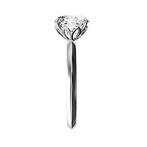 2 Carat (ctw) Center Moissanite engagement rings for women 10K 14k 18K gold ring Platinum Plated Silver Princess moissanite rings -3921