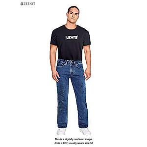 Levi's Men's 505 Regular Fit Jeans (Also Available in Big & Tall), Medium Stonewash, 32W x 32L