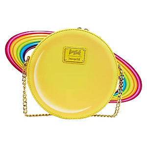 Loungefly Lisa Frank Rainbow Ring Saturn Crossbody Bag