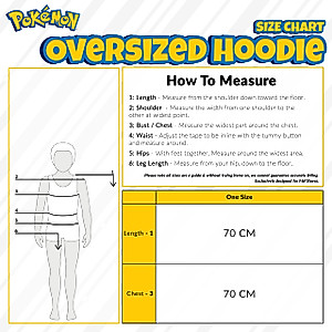 Pokemon Oversized Hoodie Blanket for Kids, Pikachu Gifts for Boys (Black Aop)