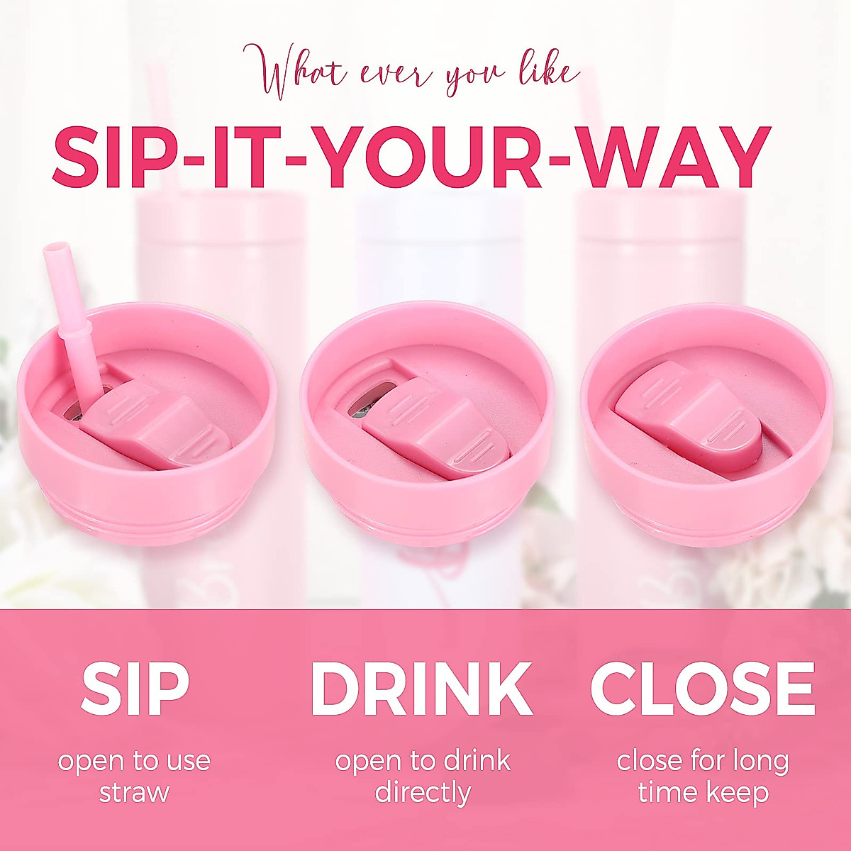 Gerrii 6 Sets Bridesmaid Proposal Gifts 15 oz Plastic Bridesmaid Cups Pink Bridesmaids Tumbler with Lids and Straws Water Bottle for Engagement Wedding Bridal Bachelorette Party