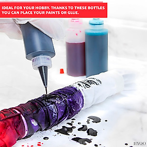 6Pcs Plastic Condiment Squeeze Bottles - 120ml Empty Bottles for Liquid Plastic Bottles with Caps Squeeze Bottles 4 Oz Ketchup Bottle - Paint Squeeze Bottles Empty Squeeze Bottle Plastic Sauce Bottle