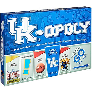 Late for the Sky University of Kentucky Monopoly Blue, White