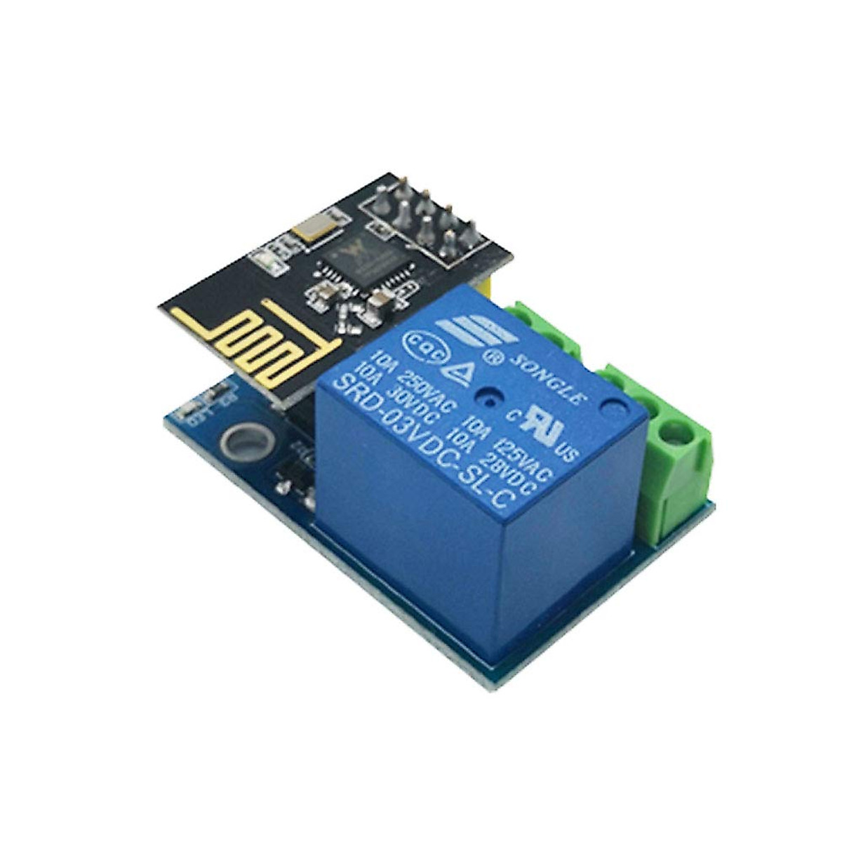 Acxico 2 pcs ESP8266 ESP-01S + 5V WiFi Relay Module Smart Home Remote Control Unlock Board