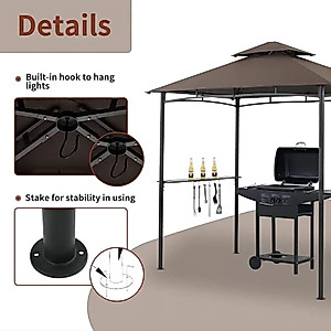 Outdoor Carport 10x20ft Heavy Duty Canopy Storage Shed,Portable Garage Party Tent,Portable Garage with Removable Sidewalls (C5)