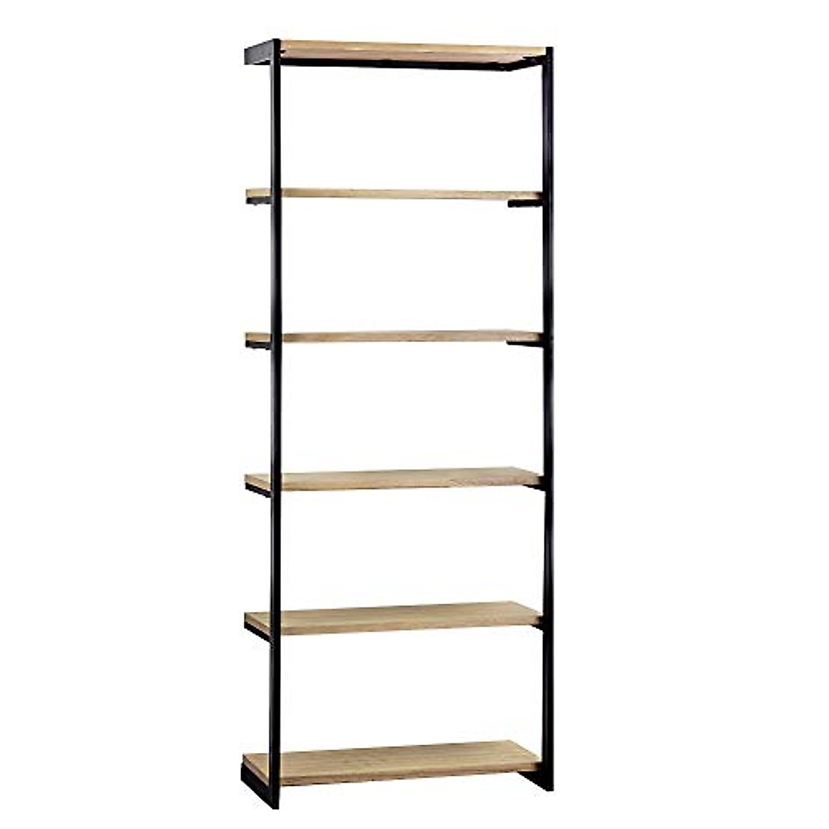 American Art Decor Wood and Metal 6 Tier Wall Mounted Shelving Unit (42” x 16” x 7.25”)